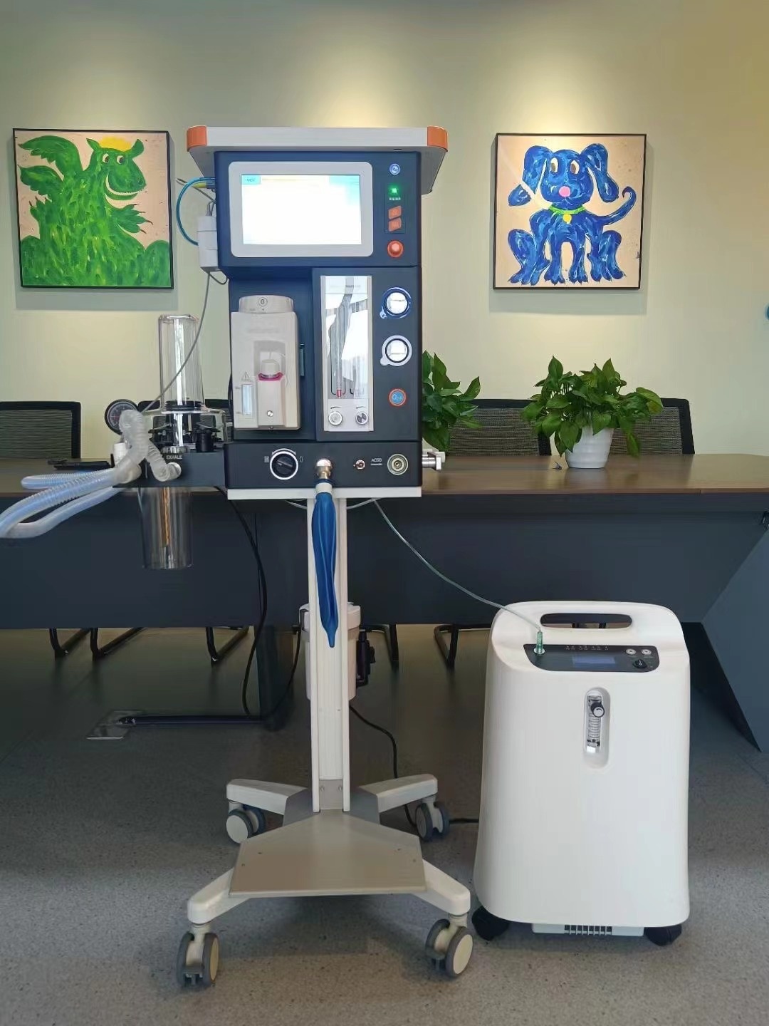 Mobile Dog Cat Animal Anesthesia Machine