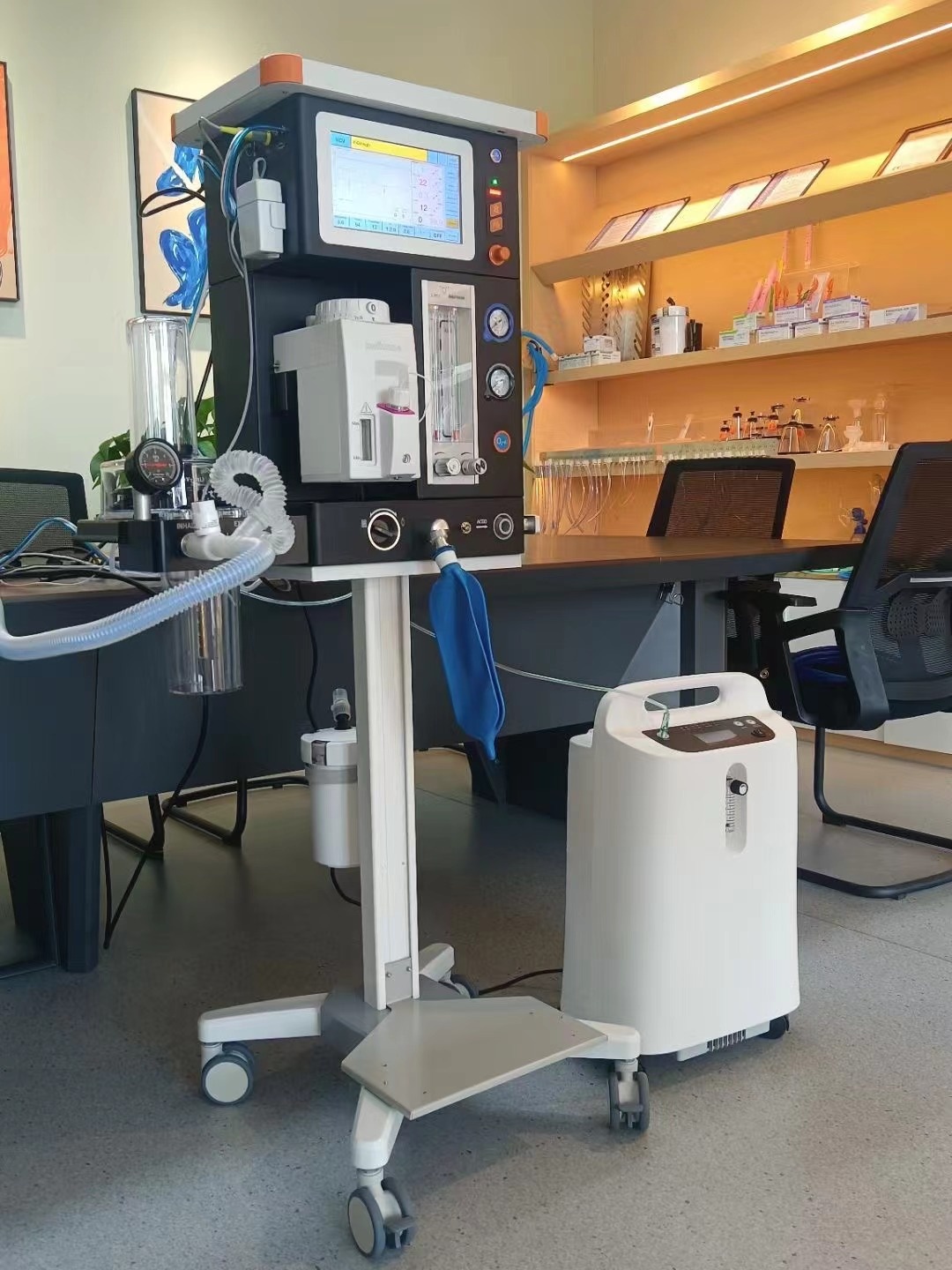 Mobile Dog Cat Animal Anesthesia Machine